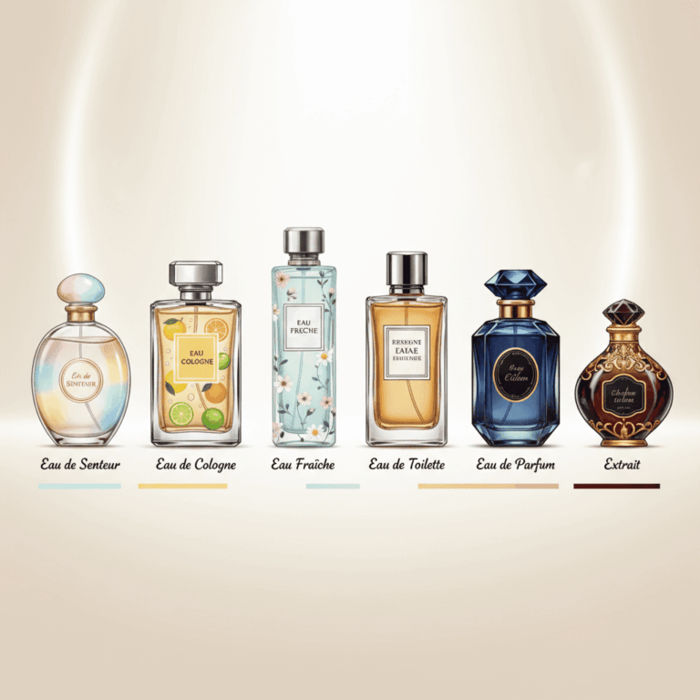 Concentration Parfum : Différence EDT, EDP, Extrait et Guide